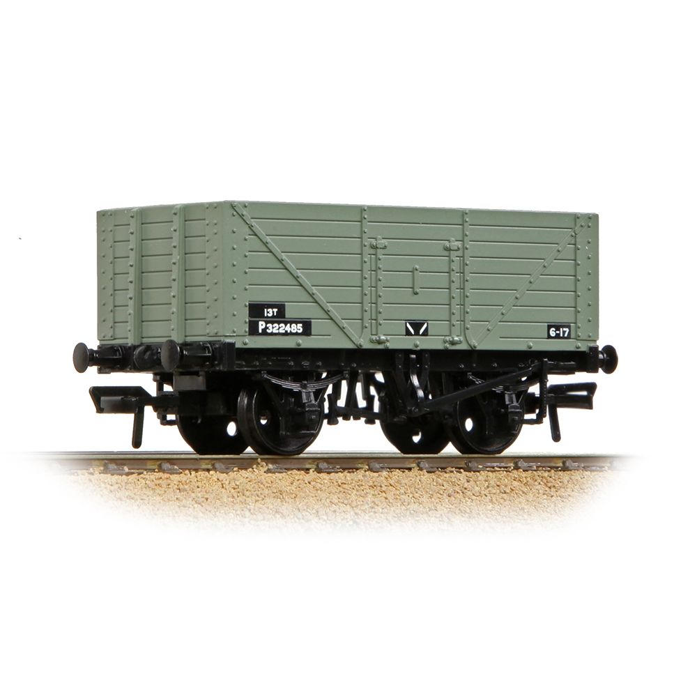 Bachmann Europe plc - 8 Plank Fixed End Wagon BR Grey (Early)