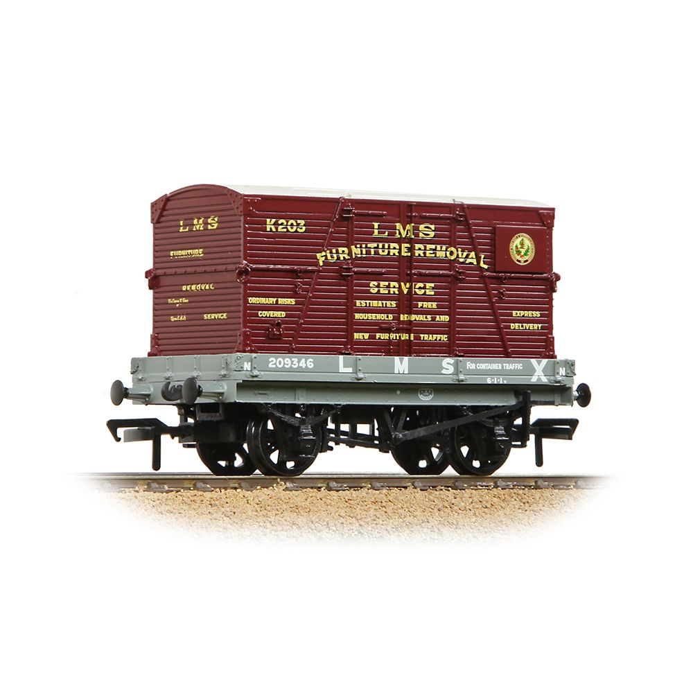 Bachmann Europe plc - 1 Plank Wagon LMS Grey 'Furniture Removal Service ...