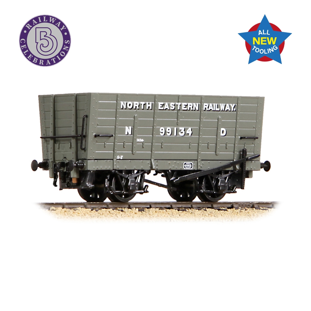 Bachmann Europe plc - NER P7 Coal Hopper North Eastern Railway Grey (ND)