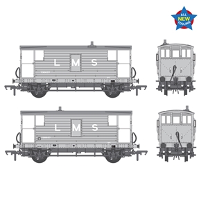 Bachmann Europe plc - LMS 20T Brake Van LMS (L M S) Grey