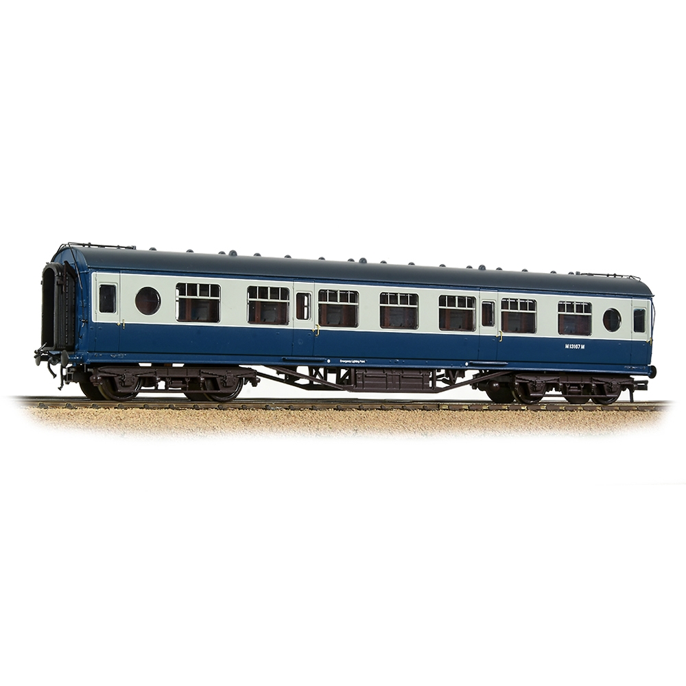 Bachmann Europe plc - LMS 57ft 'Porthole' Second Corridor BR Blue & Grey