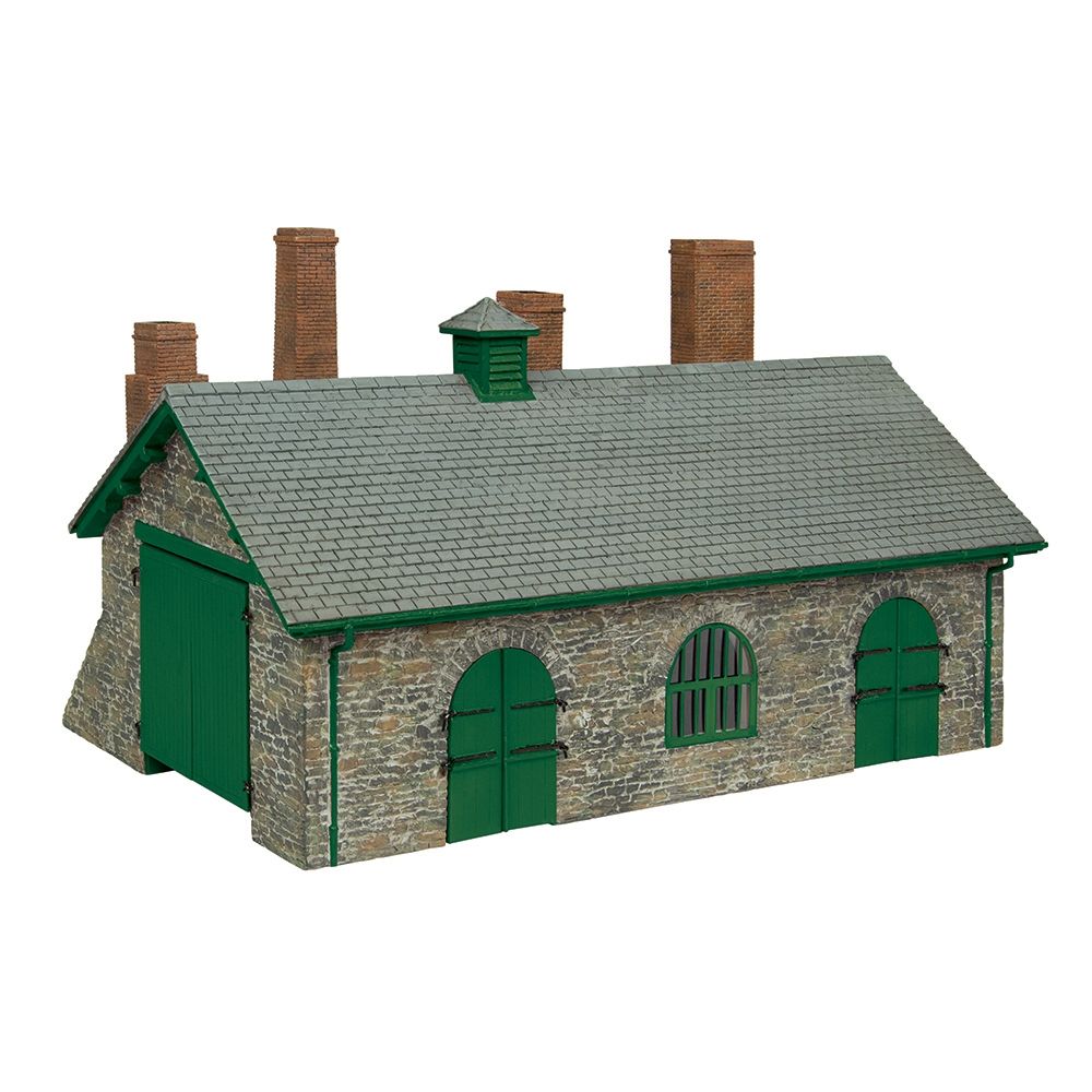 Bachmann Europe plc - Narrow Gauge Blacksmith's and Wagon Workshop Green