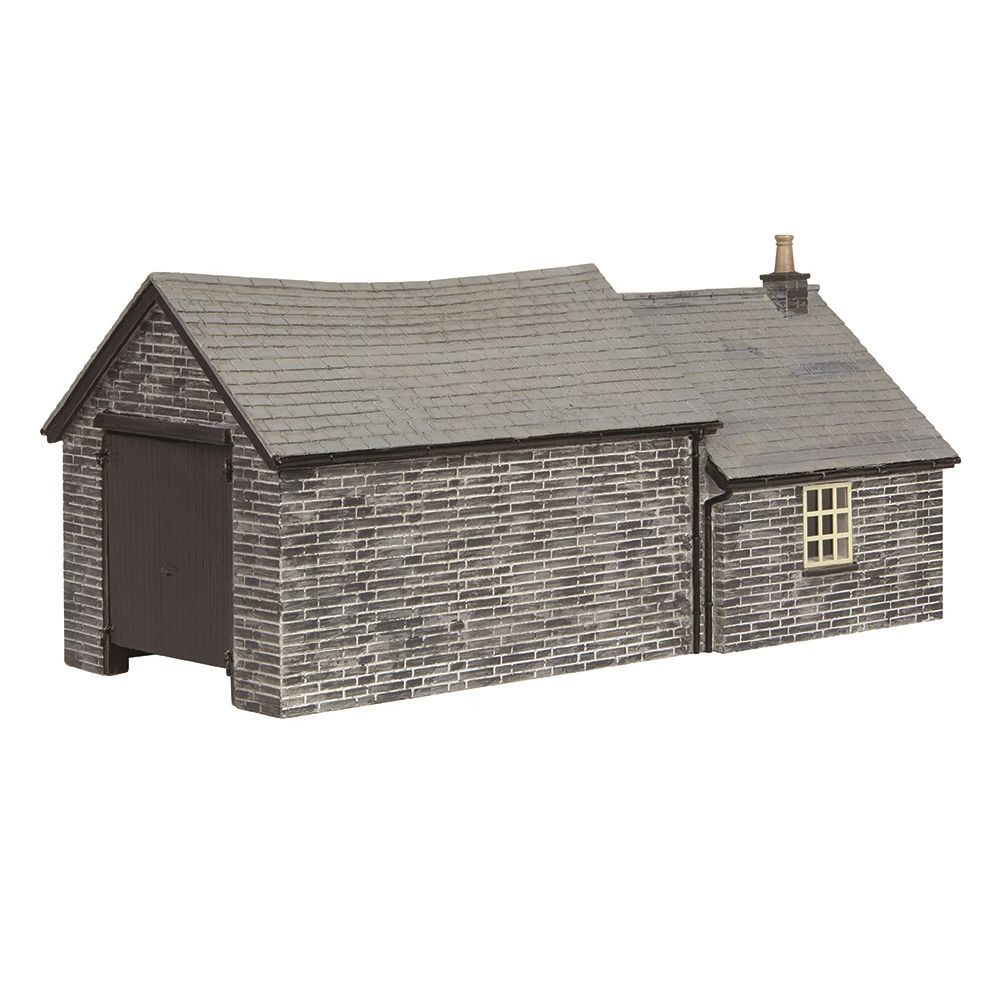 Bachmann Europe plc - Narrow Gauge (OO9) Stone Shed and Store Black