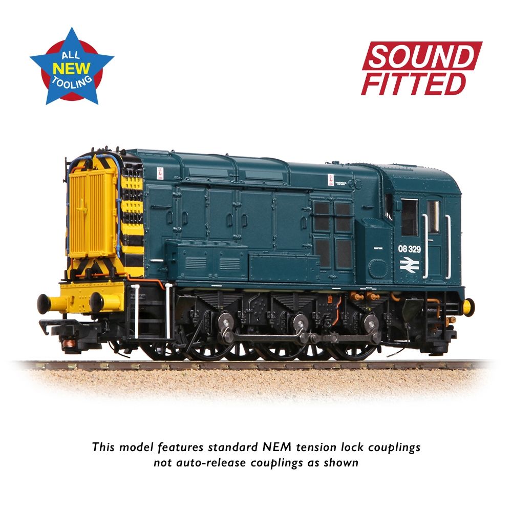 Bachmann Europe plc - Class 08 08329 BR Blue (Wasp Stripes)