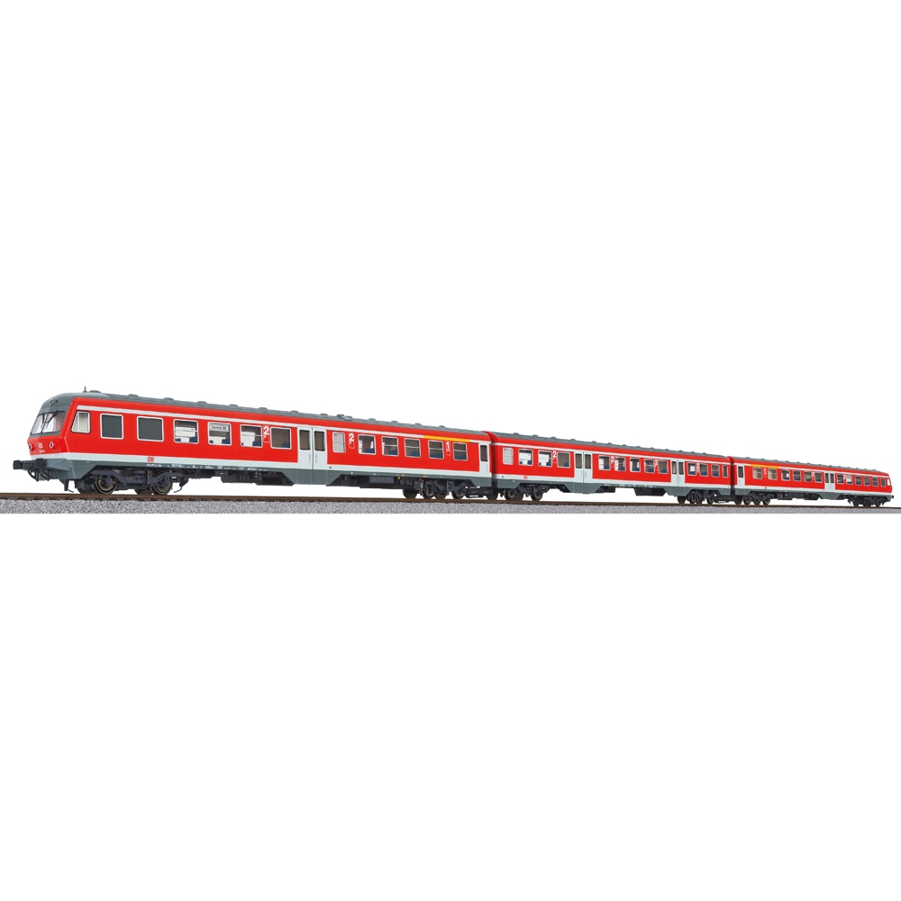 Bachmann Europe plc - 3 Car DMU BR 614 DB Red Ep.V AC