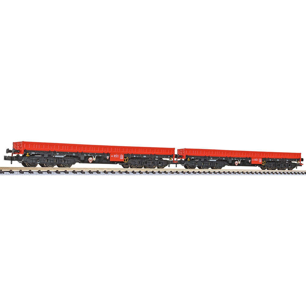 Bachmann Europe plc - 2-piece 6-Axle Heavy Load Wagon Set Type Samms-u ...
