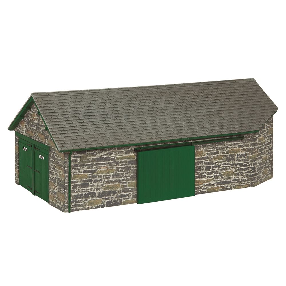 Bachmann Europe plc - Narrow Gauge (OO9) Harbour Station Goods Shed - Green