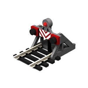 Bachmann Europe plc - HO Scale Buffer Stop w/Assorted Decals (2 pcs)