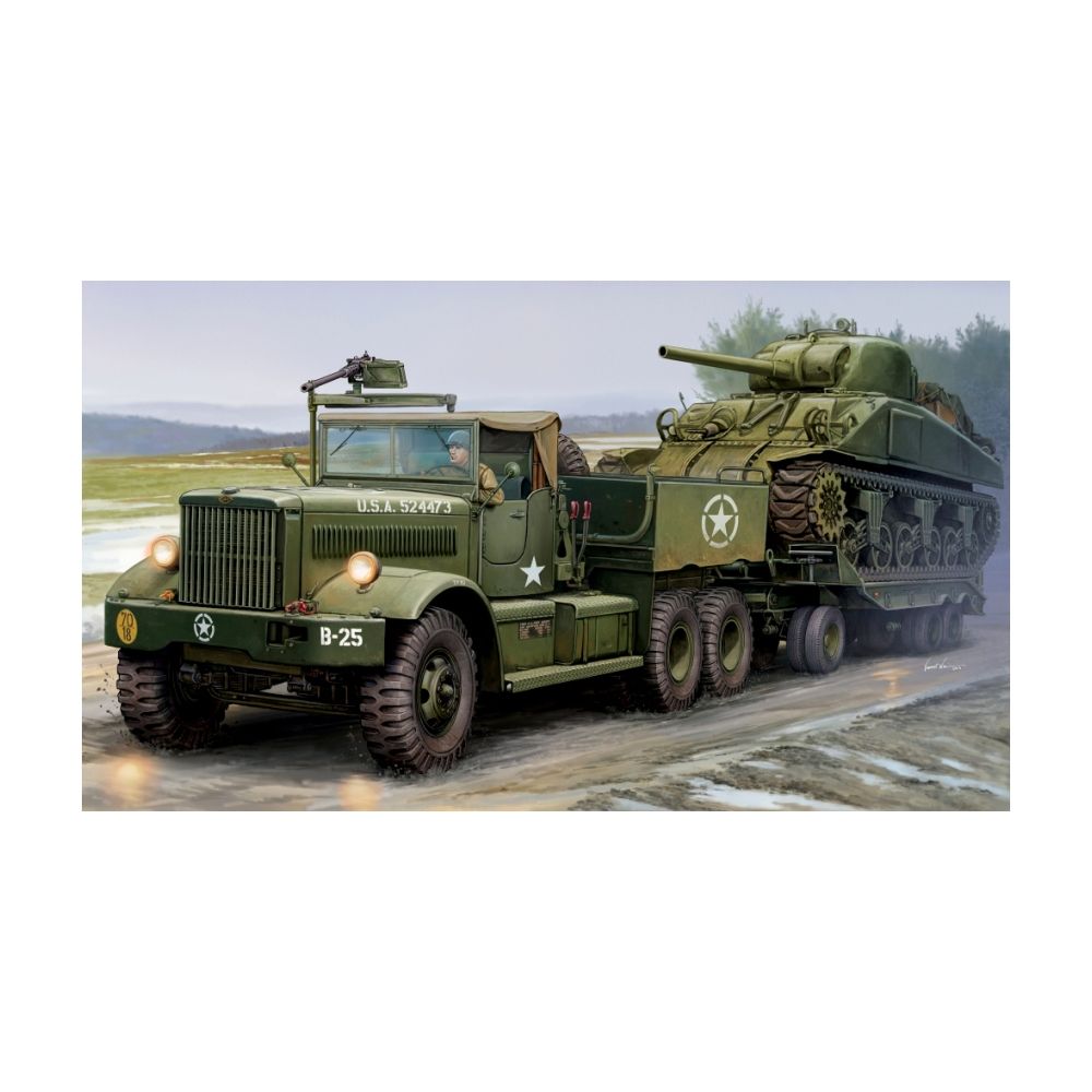 Bachmann Europe plc - US Army M19 Tank Transporter w/Soft Top Cab