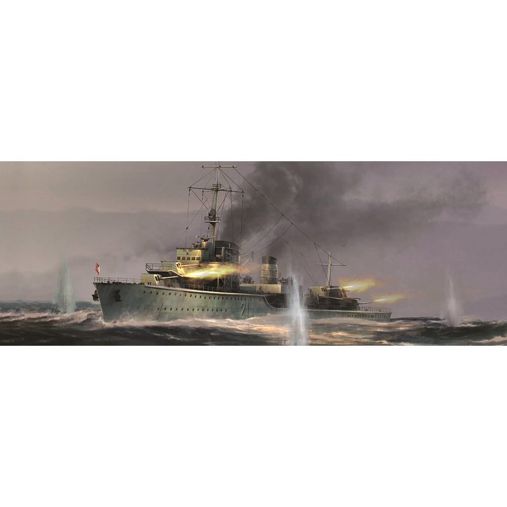 Bachmann Europe plc - German Navy Zerstorer Z21 1940 WWII Destroyer Ship