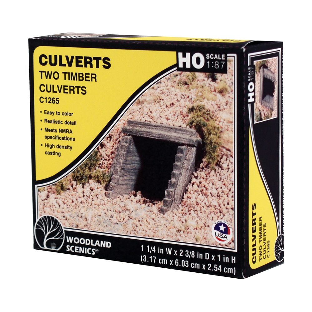 Bachmann Europe plc - HO Timber Culvert (x2)